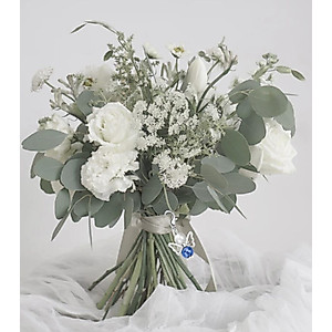 MKISHINE Something Blue for Bride to Be on Wedding Gifts Card Bridal Angel Bouquet Garter Charm Gift Card for Daughter on Wedding Day, from Mom Dad Grandma Sister Friends