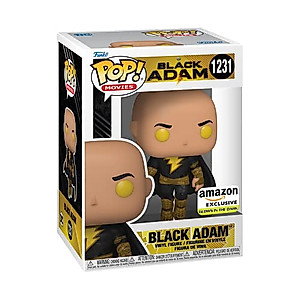 Funko Pop! Movies: Black Adam - Black Adam Flying with Cape (Glow), Amazon Exclusive, Multicolor, 65031