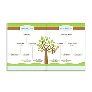 Pearhead Lil Peach Train Photo Brag Book, Baby Keepsake Album, 1 Pack, 12" x 12"