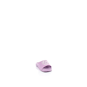 Versace Jeans Couture Lavender Signature Logo Pool Slide -6 for womens