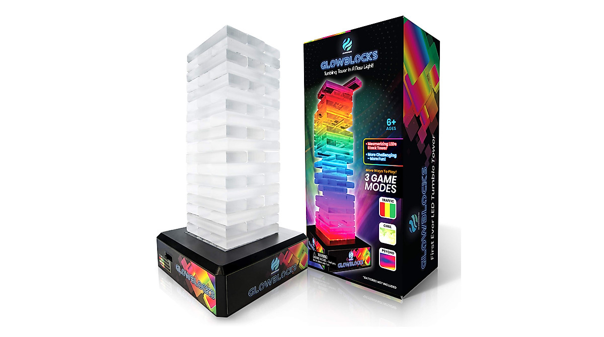 Glowblocks Light-Up Tumbling Tower: Fun for Everyone