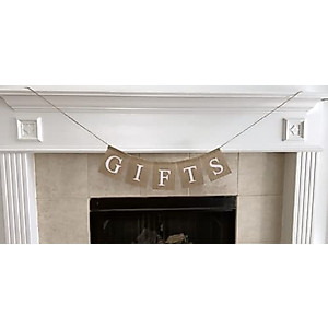 Shimmer Anna Shine Gifts Burlap Banner for Wedding Decorations Baby Shower Baptism Bridal Shower Birthday Party Supplies