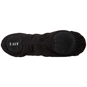 Bloch womens Pro Elastic dance shoes, Black, 6.5 Wide US