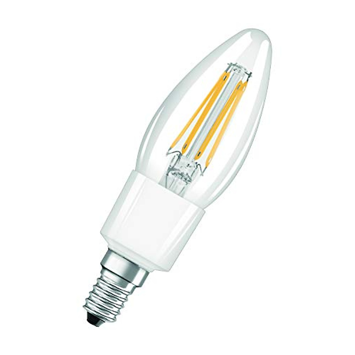 OSRAM LED lamp/Base: E14 / Warm White / 2700 K / 6 W/Replacement for 60 W Incandescent Bulb/PARATHOM Retrofit Classic B [Energy Efficiency Class A++] / Pack of 10