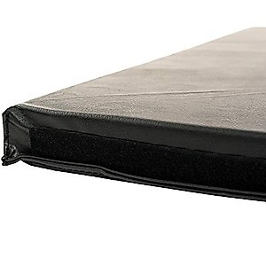 Sunny Health & Fitness Tri-Folding Gymnastics Tumbling Mat - Extra Thick with Carry Handles - for Exercise, Yoga, Fitness, Aerobics, MMA, Cardio Training, Stretching, Core Workouts – Multiple Sizes