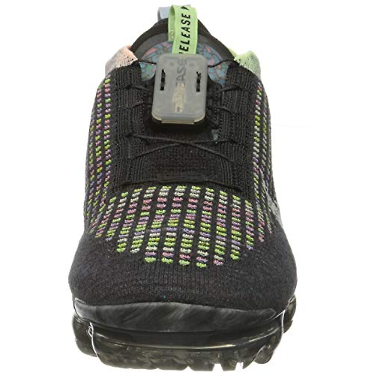 Nike Women's W AIR Vapormax 2020 FK Running Shoe, Black White Barely Volt Atomic Pink Royal Pulse Crimson Tint, 4.5 UK