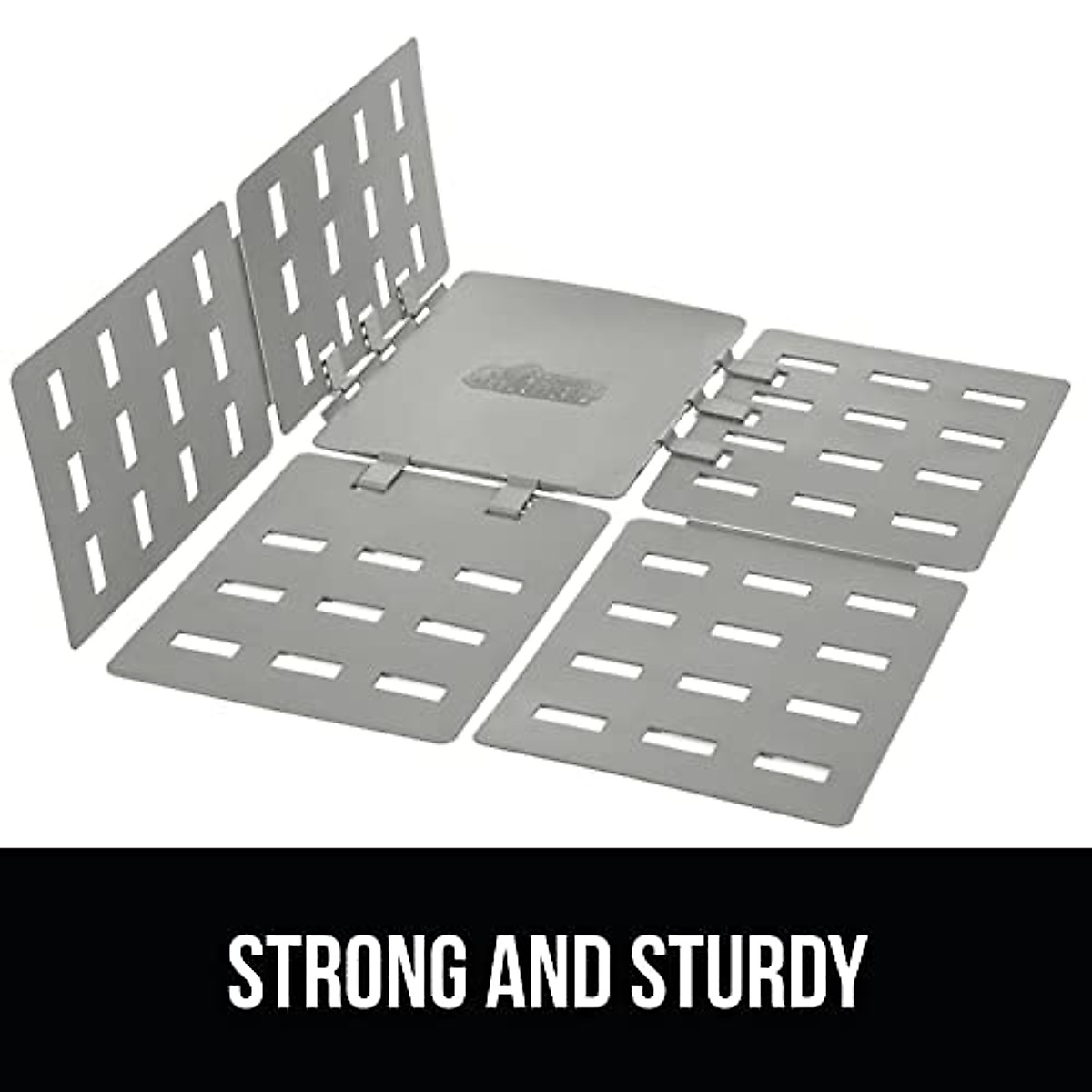 Gorilla Grip Shirt Folding Board, Easy Fast T-Shirt and Clothes Folder, Adult Clothing, Durable Plastic Organizer, Compact for Travel, Laundry Boards, Tshirt Flipfold Tool, Gray