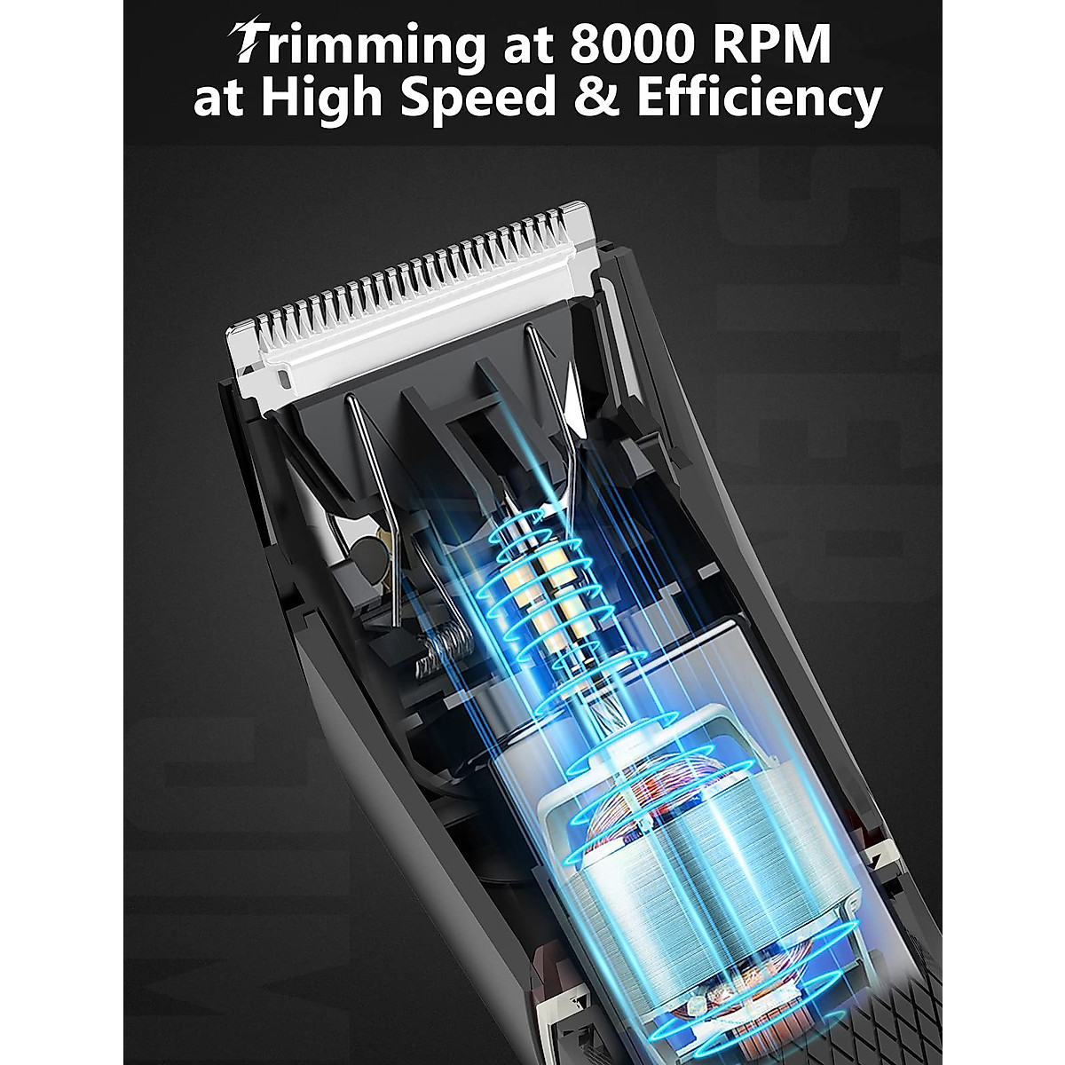 Body Trimmer for Men, [No Nicks, No Cuts] Electric Groin Hair Trimmer, No-Nick Guides Ceramic Blade Heads, Waterproof Wet Dry Clippers for Body, Cordless Male Pubic Trimmer with Lighting Mirror