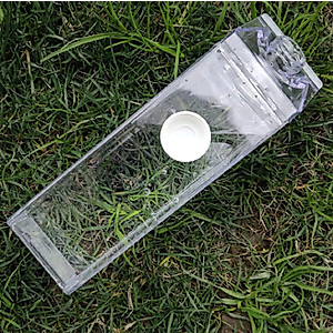 Milk Carton Water Bottle 17oz (500mL) Plastic Clear Square Milk Bottles No BPA Leakproof Water Bottle Portable Reusable Milk Carton Shaped Juice Bottle Perfect for Fitness Gym Camping Sports