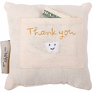 Primitives by Kathy Decorative Pillow, 5" x 5", Pocket: 3.50" x 2.75", White