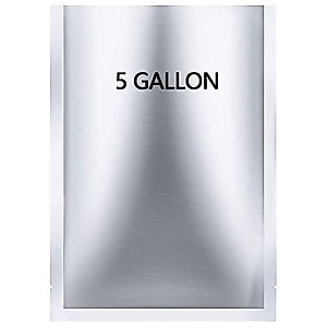 20 Pieces 5 Gallon Mylar Bags 18 x 24 Inch, 5 Mil Mylar Bags for Food Storage, Heavy Extra Large Mylar Bags for Rice, Flour, Beans, Heat Sealable Mylar Bags 5 Gallon