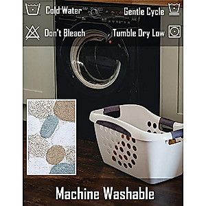 NIOCEZT Bathroom Rugs Sets 3 Piece, Contour Toilet Mat, 19.7 x 31.5 and 13.8 x 17.7 Bath Mat, Non-Slip Washable Bathroom Rugs and Mats Sets, Cutest Yorkies