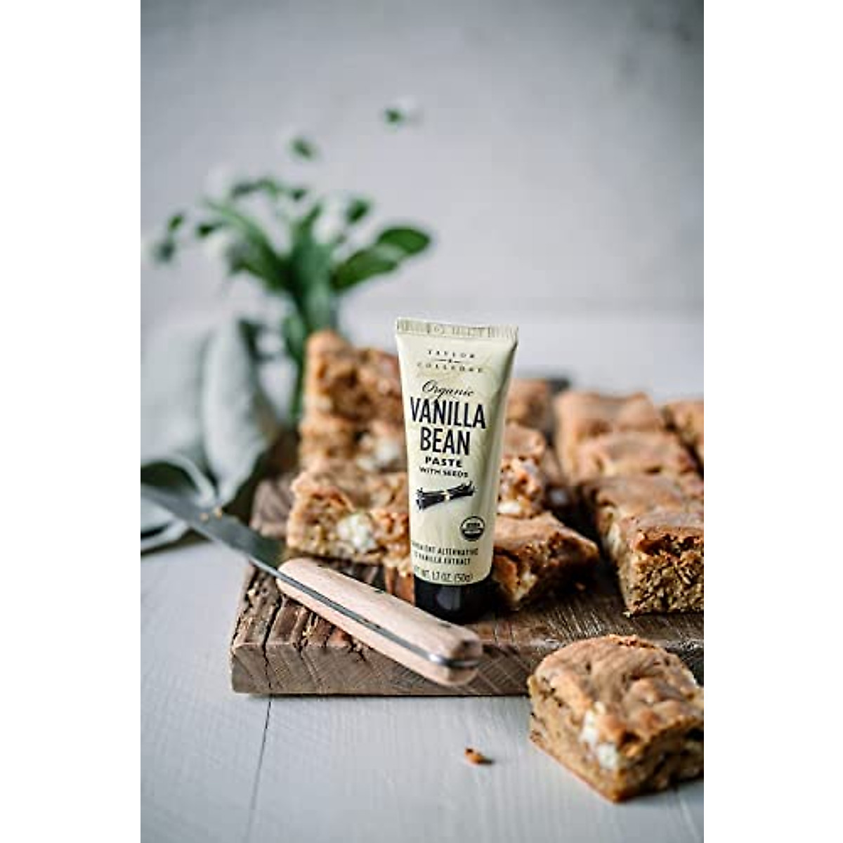 Taylor & Colledge Organic Vanilla Bean Paste with Seeds, 1.7oz Tube