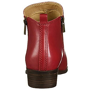 Lucky Brand Women's Basel Ankle Bootie, Garnet, 10