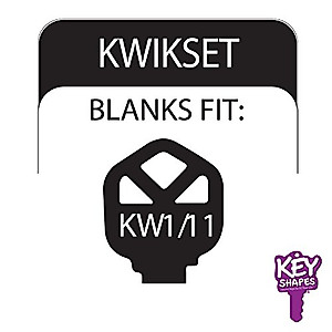 Lucky Line Key Shapes,Medieval SKELETON KEY - House Key Blank, KW1/11, 1 key (B146K)