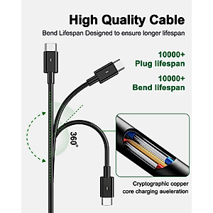 65W 45W Dell Laptop Charger USB C for Dell Latitude 5420 5520 7275 7420 7410 7370 Dell XPS 13 9350 9250 9380 9370 9360 9365 Chromebook 3100 3400 5190 Adapter Power Cord