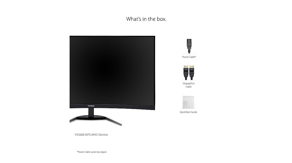 ViewSonic 27-Inch Curved Gaming Monitor 1440p 144Hz with FreeSync