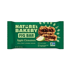 Nature's Bakery Whole Wheat Fig Bar, Vegan + Non-GMO, Apple Cinnamon (12 Count)