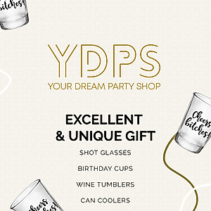 Cheers Bitches! Girls Shot Glass, 1.75oz - Set of 12 Perfect Birthday Shot Glasses for Women, Bachelorette Party Shot Glasses, Funny Shot Glasses for Adults, Birthday Shot Glass, Cute Shot Glasses