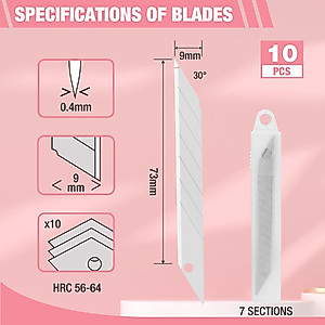 WORKPRO Premium Utility Knife Retractable Snap-off blade, Gift for Men/Women Heavy Duty Box Cutter Set, Razor Knife Exacto Craft Knives, with 10 Extra 9mm Blades, Pack of 3