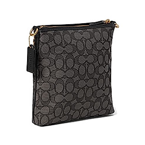 COACH Box Program Signature Jacquard Kitt Smoke/Black One Size