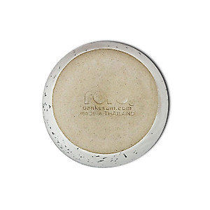 roro Exquisite Handmade Ceramic Stoneware Speckled Spotted White Sauce Bowls - Set of 4 - Versatile, Microwave-Safe, and Dishwasher-Safe Dinnerware