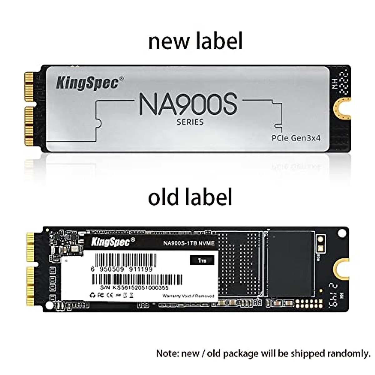 KingSpec 512GB NVMe SSD for MacBook, Ultra-Slim M.2 PCIe Gen3x4 Internal Solid State Drive with 3D NAND Flash, Compatible with MacBook Air 2013-2017 / MacBook Pro (Retina) 2013-2017 / iMac/Mac
