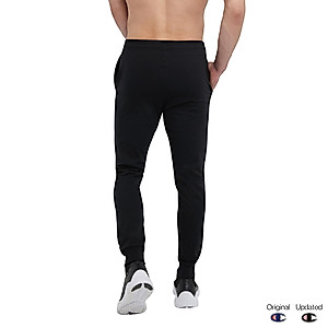 Champion mens Everyday Cotton Jogger athletic track pants, Black, Small US