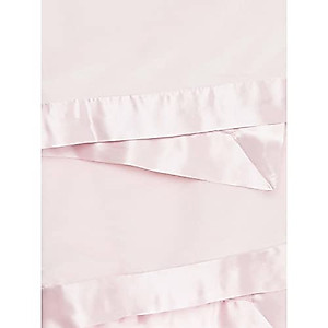 Little Giraffe Baby Blanket - Velvet Soft Blanket with Satin Trim - Baby Stroller Blanket - Newborn Baby Essentials & Baby Gifts - 29x35" - Pink