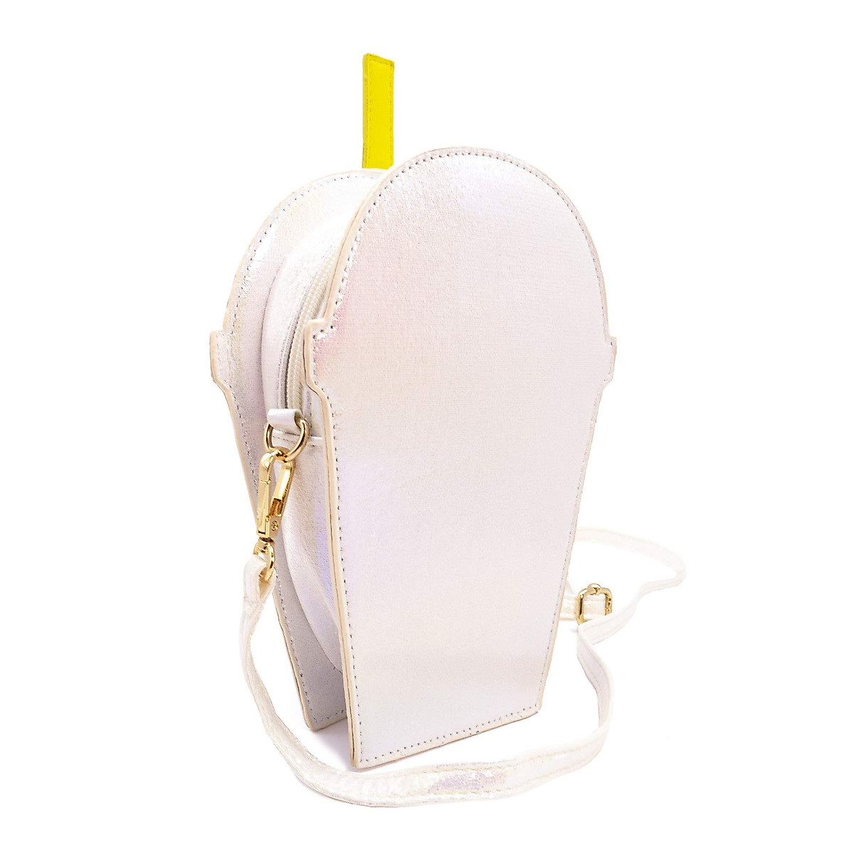 Bewaltz Novelty Handbags, Fun Shape Purse Chainstrap Holographic Tween Style Boba Love