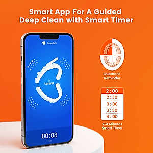 Bitvae Sonic Whitening Toothbrush, Ultrasonic Rechargeable Electric Toothbrush with 8 Brush Heads & Travel Case, 5 Modes, 4 Hr Charger Last 100 Days Power