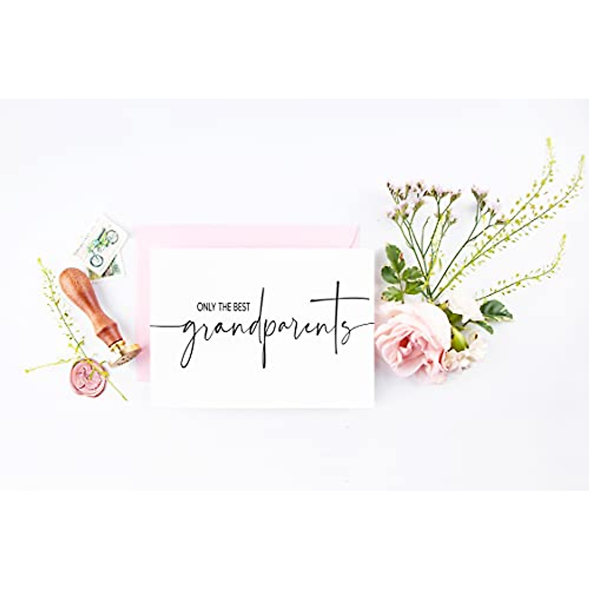 Pregnancy Announcement Card for Grandparents, New Great Grandparents Baby Reveal Card from Grandson or Granddaughter, for Grandma and Grandpa (Grandparents)