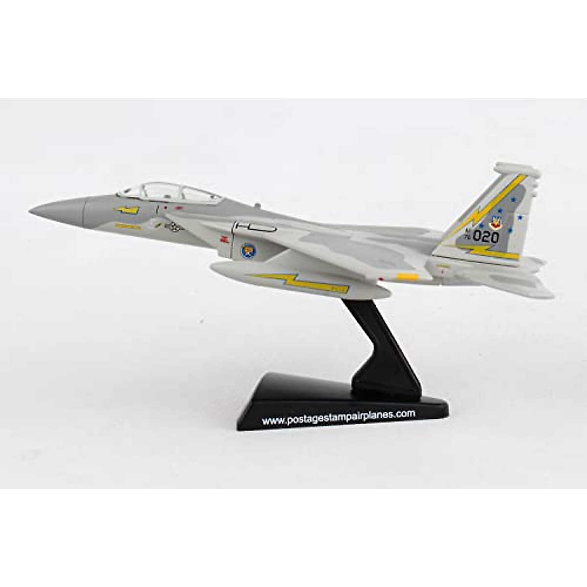 Daron Postage Stamp F-15 Eagle 5th Fighter Interceptor Sqn. 1/150 Scale, Gray