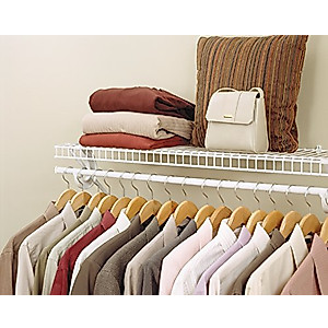 ClosetMaid 5631 SuperSlide Ventilated Shelf Kit with Closet Rod, 4-Foot x 12-Inch, White