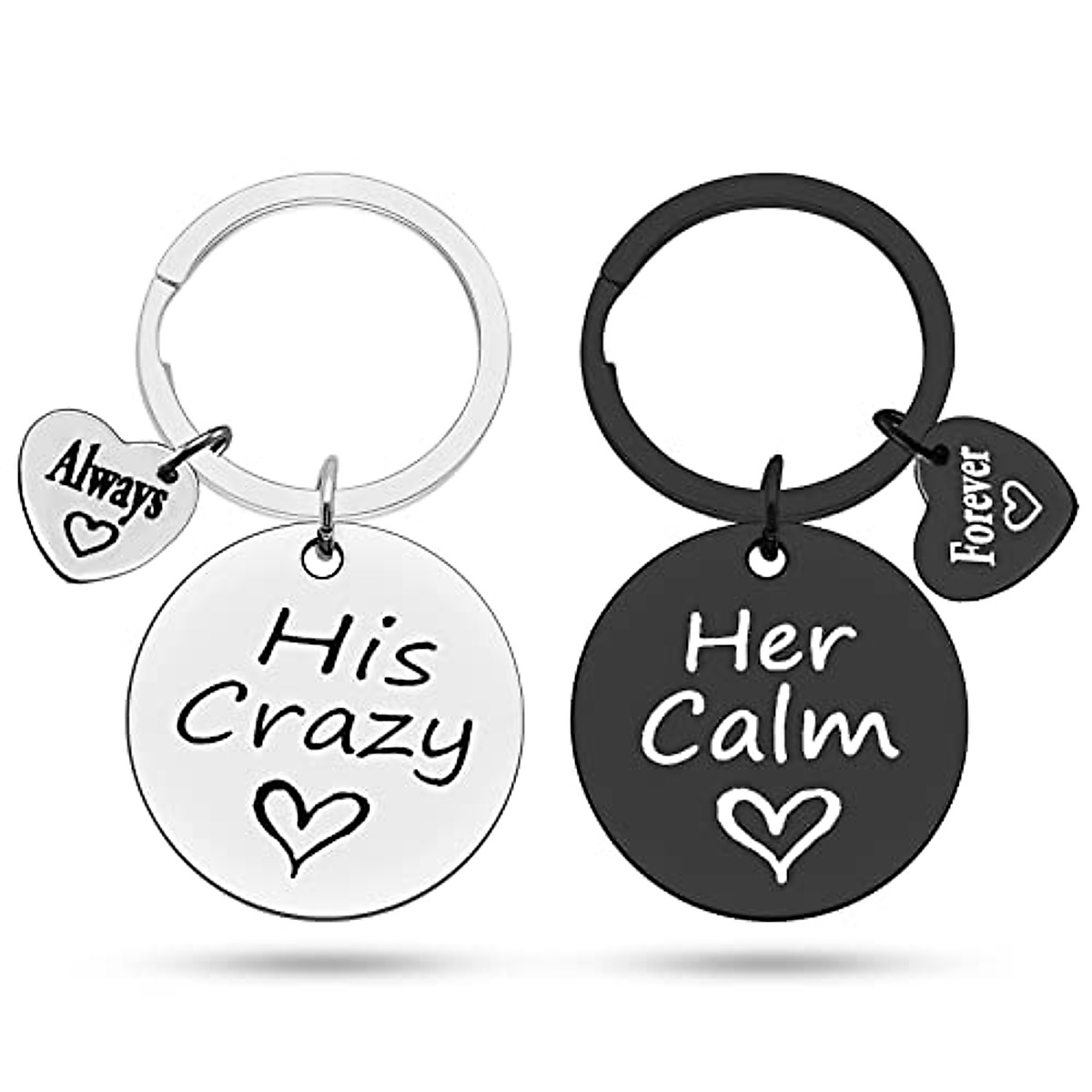 Funny Couple Gift for Boyfriend Girlfriend Anniversary Keychain Gift Relationship Gifts for Couples Keyring Jewelry to Husband Fiance Present from Wife Fiancee Valentine Birthday Anniversary