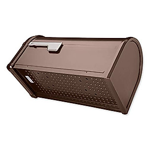 Architectural Mailboxes Hillsborough Galvanized Steel Post Mount Mailbox, Compatibility Code J, 5593C-CG-10, Copper, Large Capacity