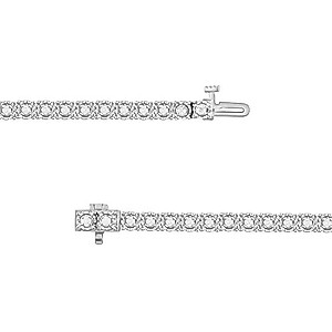 Beyond Brilliance 1.00 Carat Round Natural Diamond Tennis Bracelets for Women | Sterling Silver Bracelet | Fine Jewelry for Her | Timeless Design | Gift Box Included