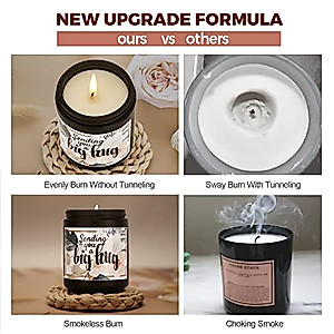 Mothers Day Gifts for Mom, Thinking of You Gift - A Big Hug Lavender Scented Candle Cheer Up Friendship Gifts for Women Friend Sisters Her Gifts from Sister