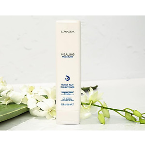 L'ANZA Healing Moisture Kukui Nut Conditioner, Renews Strength, Replenishes Moisture, for a Perfect Silky Look,Suitable for All Hair Types (8.5 Fl Oz)
