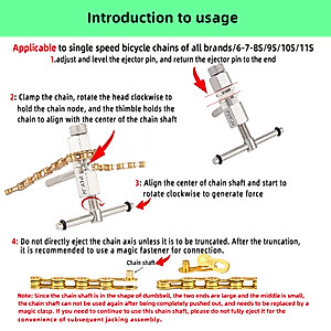 FLY_H Bike Chain Pliers Chain Master Link Pliers Tool +Bike Chain Break Tool Chain Cutter Splitter Breaker+Bike Wear Detection Ruler Chain Wear Indica