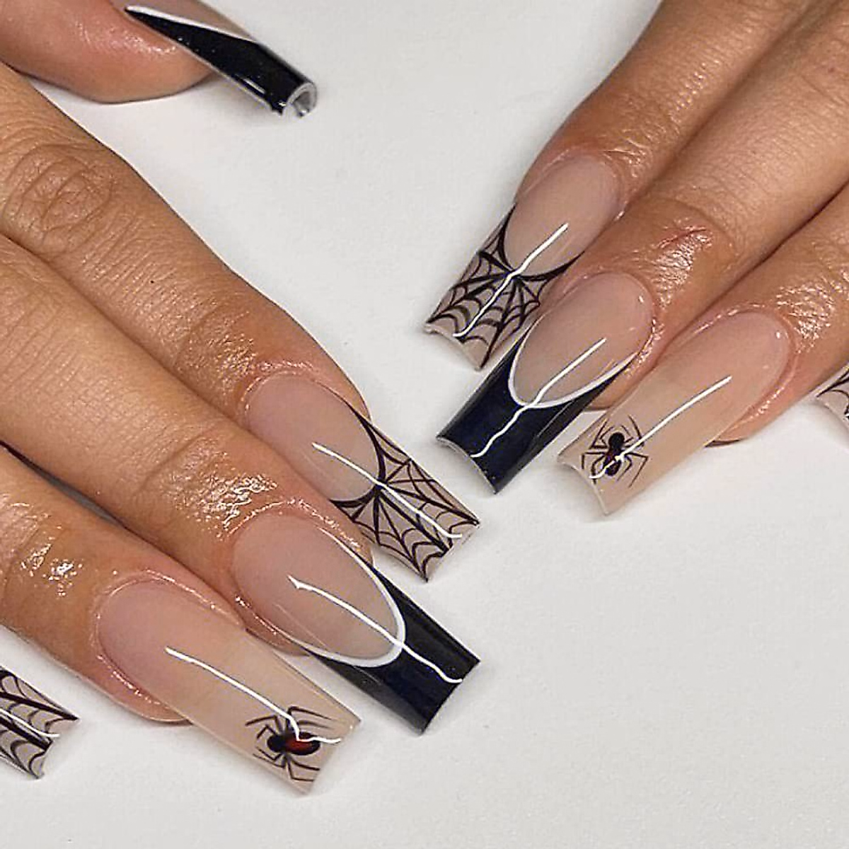 Soft Gel Nail Tips Medium Square, 600 PCS Pre Buff Full Cover Shaped Nail Extenison Tips Matte Gel X Nail Tips Acrylic False Nail Tips BORNBYME