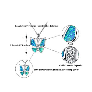 Aphrodite’s Butterfly Necklaces for Women, Be Like the Butterfly - Fire Opal Butterfly Necklace for Women Girls, Mother's Day Gifts for Mom Daughter Wife Girlfriend Sister, Gifts for Women, Butterfly Gifts for Women, Gifts for Daughter