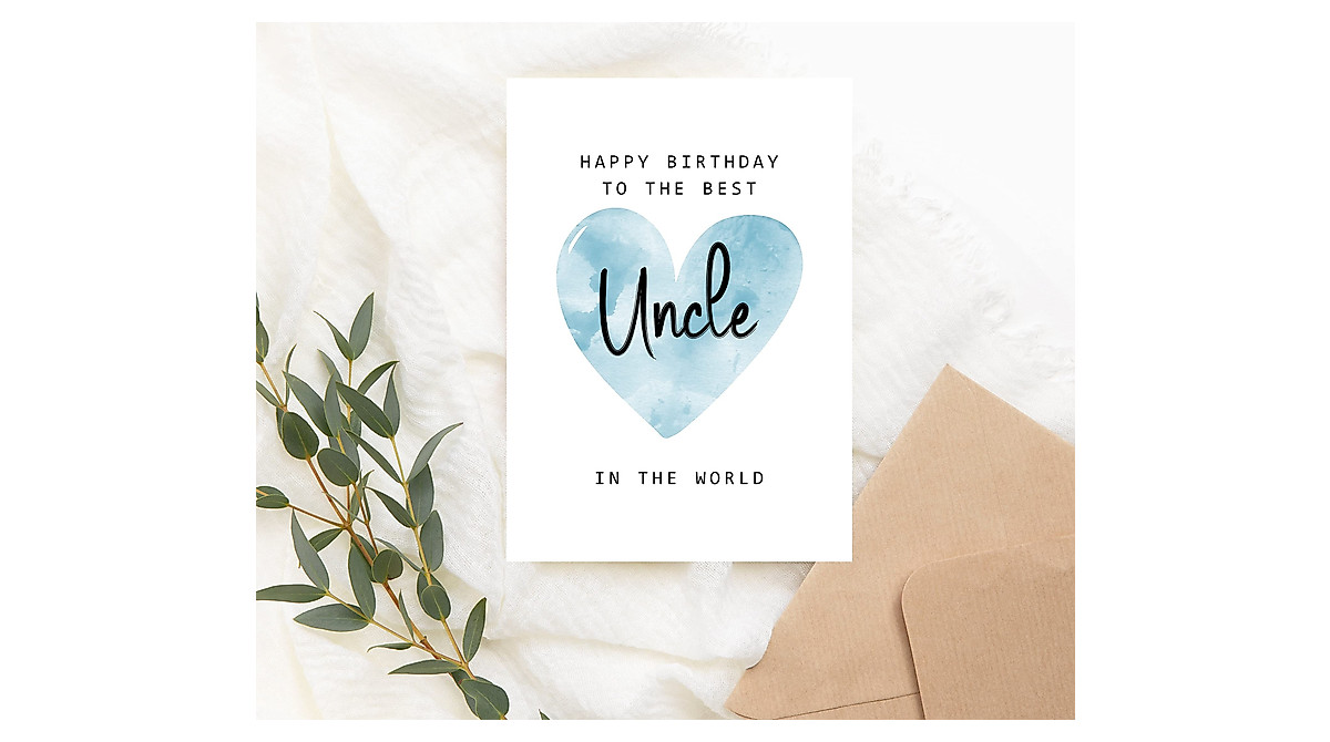 Best Uncle Birthday Card from MoltDesigns - Celebrate Today