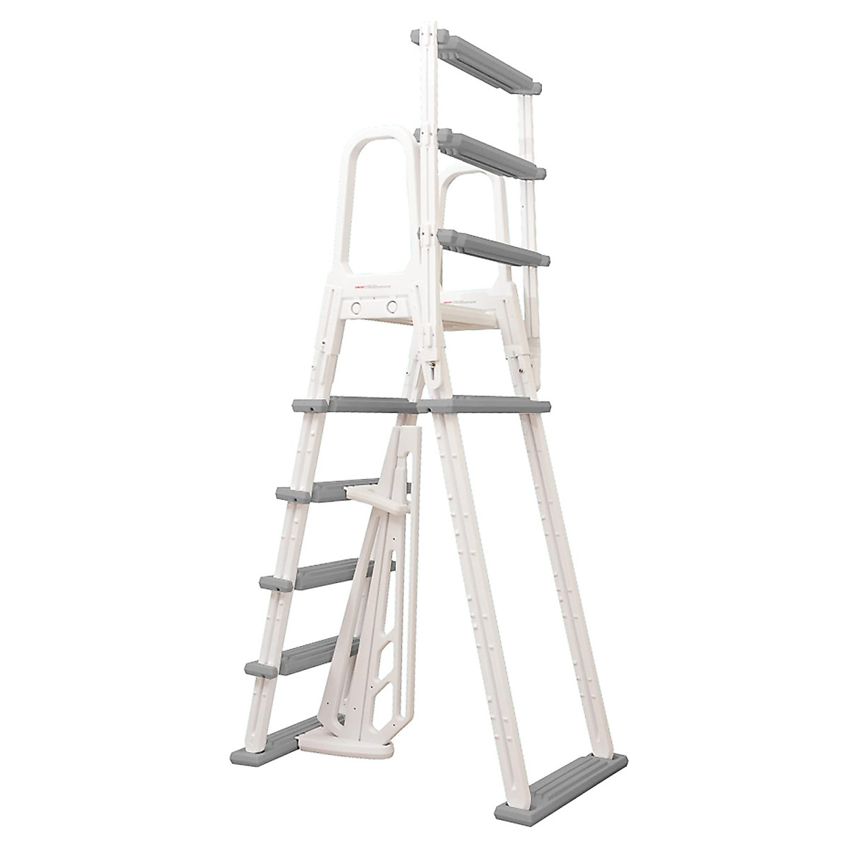 Blue Wave NE1202 Heavy Duty A-Frame Ladder for Above Ground Pools,White/Gray