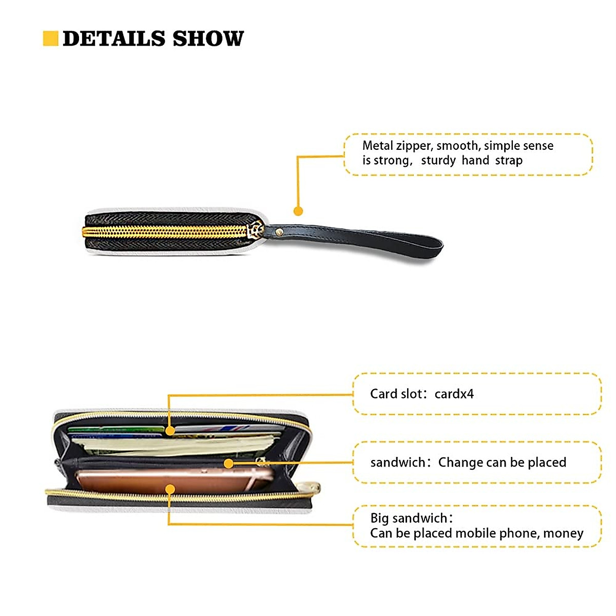 DISNIMO Sexy Leopard Lip Kiss Wallet PU Leather Purse Large Capacity Wristlet Zipper Clutch Credit Card Holder Bag Gift for Women Teens Girls