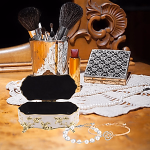 Zerodeko Box Jewelry Box Exquisite Earring Case Decorative Bracelet Case Household Earring Case Jewelry Storage Supply Jewelry Trinket Organizer Jewelry Storage Accessory Desktop Decor