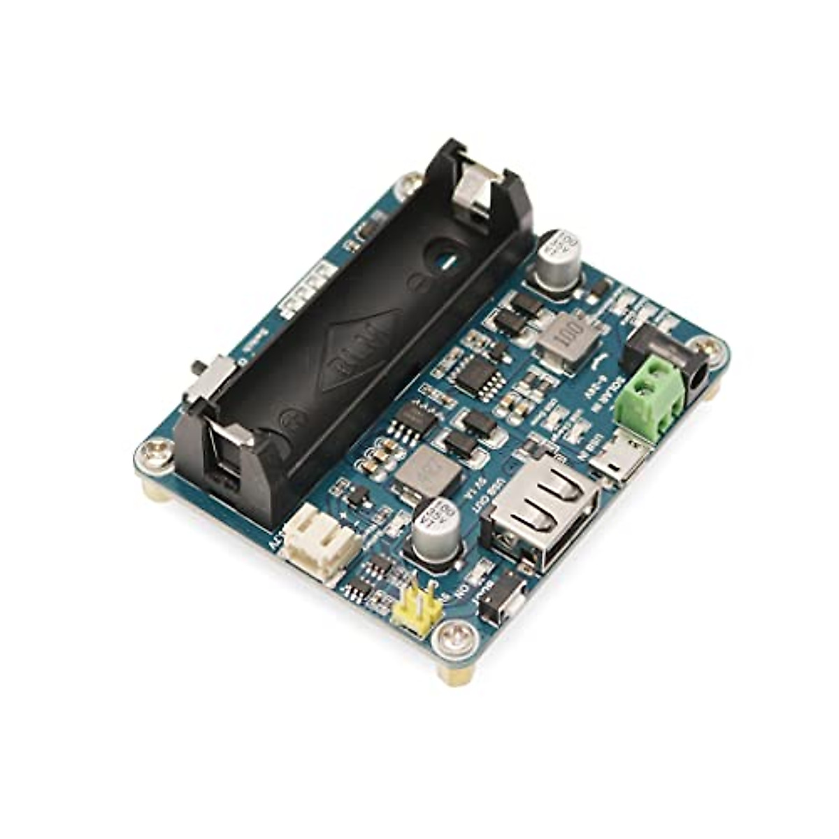 Waveshare Solar Power Management Module for 6V~24V Solar Panel Support Solar Panel/USB Connection Battery Charging with MPPT Function and Multi Protection Circuits