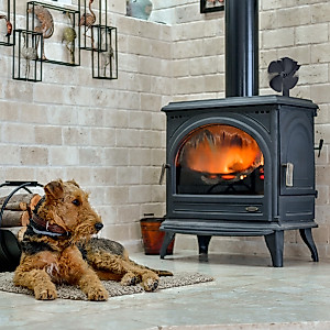 Home-Complete Stove Fan- Heat Powered Fan for Wood Burning Stoves or Fireplaces-Quiet and Low Maintenance, Disperses Warm Air Through House