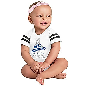 Brisco Brands Mega Man Retro 1990s Anime Cartoon Football Romper Boy Girl