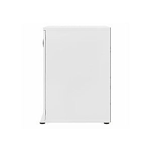Bush Business Furniture Universal Laundry Room Storage Cabinet with Doors and Shelves in White